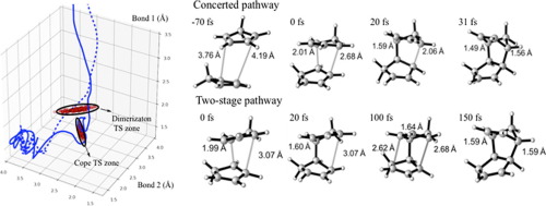Molecular dynamics of the two-stage mechanism of cyclopentadiene ...