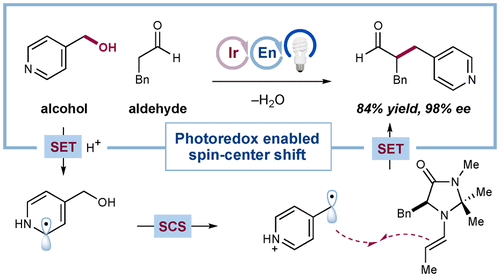 Spin-Center Shift-Enabled Direct Enantioselective a-Benzylation of ...