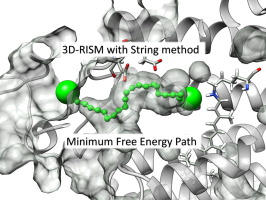 A new method for finding the minimum free energy pathway of ions and small molecule ...