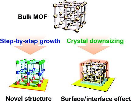 Emergence of Surface‐ and Interface‐Induced Structures and Properties in Metal–Organic Framework ...