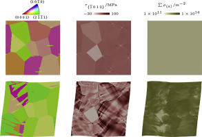 An integrated crystal plasticity–phase field model for spatially ...
