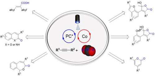 Visible-Light-Driven Alkyne Hydro-/Carbocarboxylation Using CO2 via ...