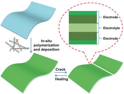 A Flexible Stretchable Hydrogel Electrolyte for Healable All‐in‐One ...