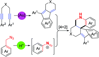A convergent formal [4 + 2] cycloaddition of 1,6-diynes and benzyl ...