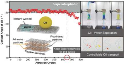 Flexible, Durable, and Unconditioned Superoleophobic/Superhydrophilic ...