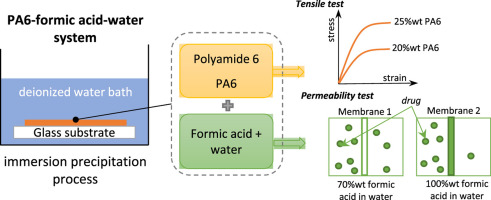 Mechanical properties and drug permeability of the PA6 membranes ...