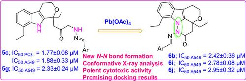 使用Pb（OAc）4协助N-N键形成的新型Etodolac-Pyridazinones作为强效抗癌药的设计与合成 ...