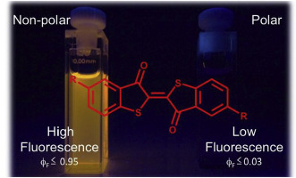Thioindigo, and sulfonated thioindigo derivatives as solvent polarity ...
