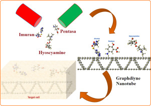 Interaction of Imuran, Pentasa and Hyoscyamine drugs and solvent ...