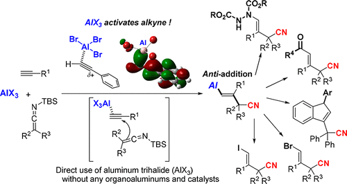 Anti-Carboalumination of Alkynes Using Aluminum Trihalide and Silyl ...