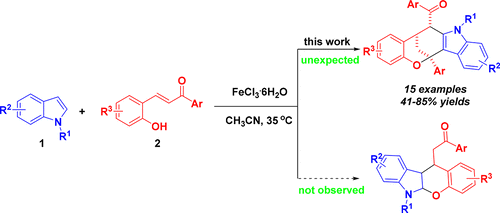 An Unexpected FeCl3-Catalyzed Cascade Reaction of Indoles and o ...