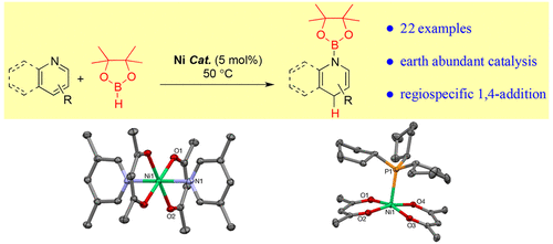 Nickel-Catalyzed Regioselective 1,4-Hydroboration of N-Heteroarenes,ACS ...
