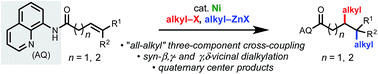 Directed nickel-catalyzed 1,2-dialkylation of alkenyl carbonyl ...