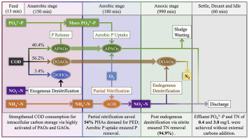 Combining partial nitrification and post endogenous denitrification in ...