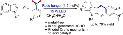 Metal and acid-free visible light-mediated Friedel-Crafts alkylation ...