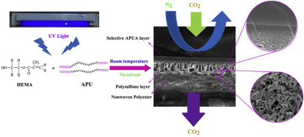 Photo-curable acrylate polyurethane as efficient composite membrane for ...