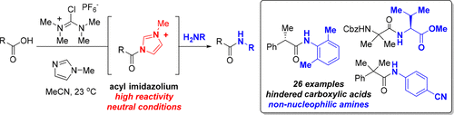 TCFH–NMI: Direct Access to N-Acyl Imidazoliums for Challenging Amide ...