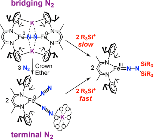 Effects of N2 Binding Mode on Iron-Based Functionalization of ...