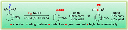 Metal-Free Aerobic Oxidation of Nitro-Substituted Alkylarenes to ...