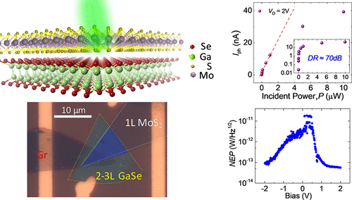 Atomic Layer GaSe/MoS2 van der Waals Heterostructure Photodiodes with ...