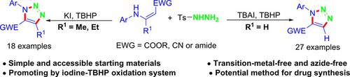 TBAI or KI‐Promoted Oxidative Coupling of Enamines and N‐Tosylhydrazine ...