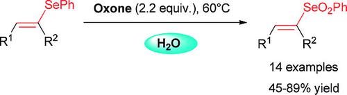 Oxone‐Mediated Oxidation of Vinyl Selenides in Water,European Journal ...