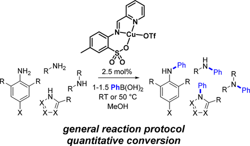 Chan–Evans–Lam Couplings with Copper Iminoarylsulfonate Complexes ...
