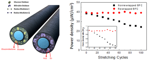 Stretchable Fiber Biofuel Cell by Rewrapping Multiwalled Carbon ...