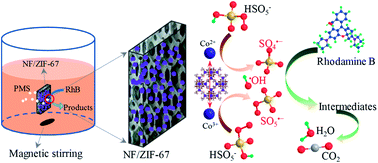 In situ growth of ZIF-67 on a nickel foam as a three-dimensional heterogeneous catalyst for ...