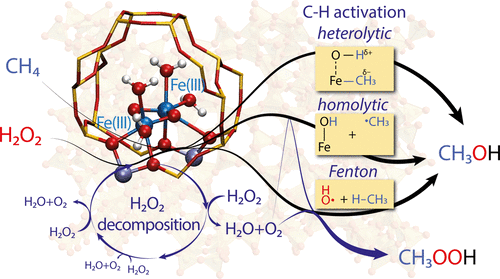 单中心 Fe/ZSM-5 催化剂用 H2O2 氧化甲烷的机理复杂性。,ACS Catalysis - X-MOL