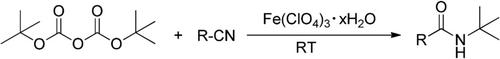 Fe(ClO4)3⋅xH2O‐Catalysed Ritter Reaction: Synthesis of N‐tert‐Butyl ...