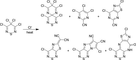 Reaction of 3,4,4,5-tetrachloro-4H-1,2,6-thiadiazine with ...