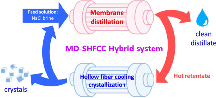 Integration of Membrane Distillation (MD) and Solid Hollow Fiber ...