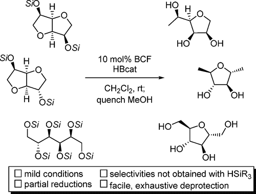 Boron-Catalyzed Site-Selective Reduction of Carbohydrate Derivatives ...
