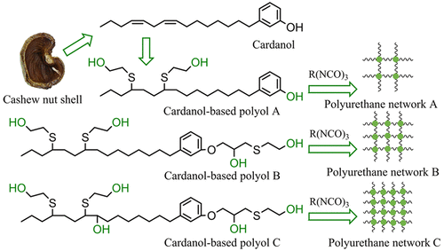 Synthesis of Cardanol-Based Polyols via Thiol-ene/Thiol-epoxy Dual Click-Reactions and ...