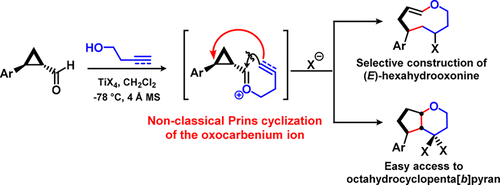 Exploitation of Cyclopropane Carbaldehydes to Prins Cyclization: Quick ...