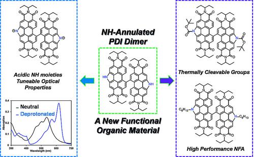 Synthesis of a Perylene Diimide Dimer with Pyrrolic N–H Bonds and N ...