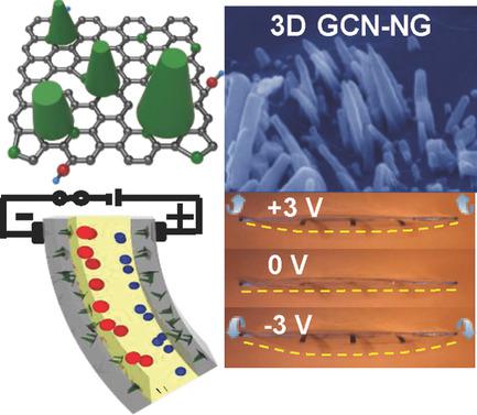 Highly Bendable Ionic Soft Actuator Based on Nitrogen‐Enriched 3D Hetero‐Nanostructure Electrode ...