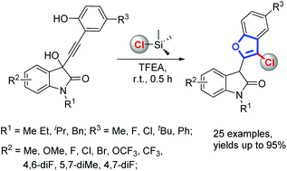 Synthesis of 2-substituted 3-chlorobenzofurans via TMSCl-mediated ...