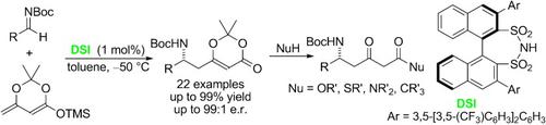 Asymmetric Disulfonimide‐Catalyzed Synthesis of δ‐Amino‐β‐Ketoester ...