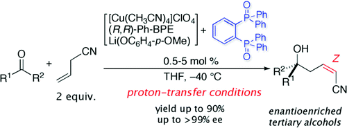 Direct Catalytic Asymmetric Addition of Allyl Cyanide to Ketones via ...
