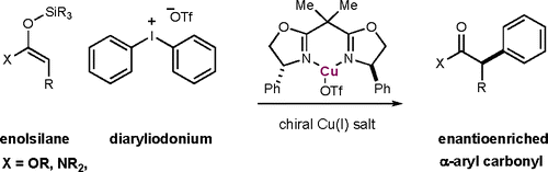 通过 Cu（I）-Bisoxazoline 催化对羰基化合物进行对映选择性 α-芳基化反应,Journal of the American ...