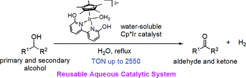 Dehydrogenative Oxidation of Alcohols in Aqueous Media Using Water ...