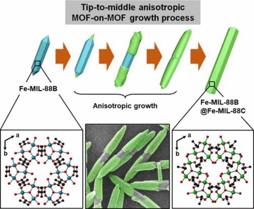 Tip-To-Middle Anisotropic MOF-On-MOF Growth with a Structural ...