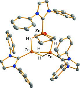 阳离子氢化锌簇稳定的N-杂环碳烯：合成，反应性和氢化硅烷化催化。,Angewandte Chemie International ...