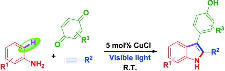 Photoinduced Copper‐Catalyzed Regioselective Synthesis of Indoles ...