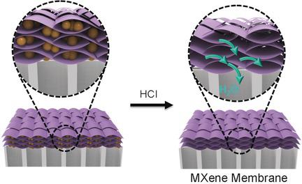 A Two‐Dimensional Lamellar Membrane: MXene Nanosheet Stacks,Angewandte ...