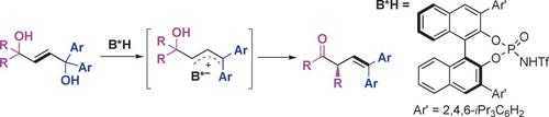 Organocatalytic Enantioselective Vinylogous Pinacol Rearrangement ...