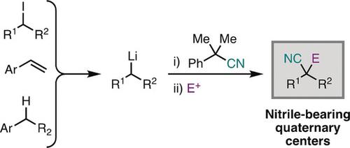 Synthesis of Nitrile‐Bearing Quaternary Centers by an Equilibrium ...
