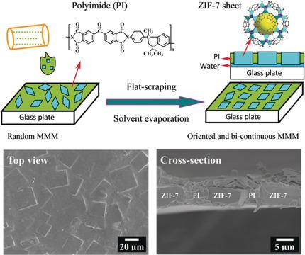 Polymer Composite Membrane with Penetrating ZIF-7 Sheets Displays High Hydrogen Permselectivity ...